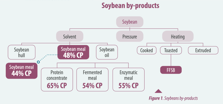 Use of soybean by-products in animal feed, nutritional value, and ...